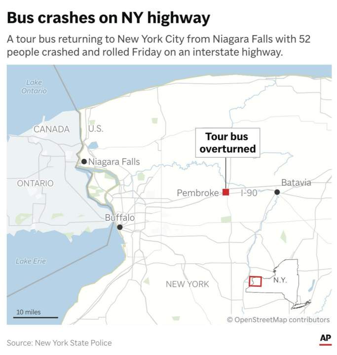 5 dead after tour bus rollover in upstate New York, others hurt ...