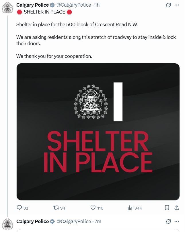 Calgary police warn of ‘active shooter’ in Crescent Heights ...