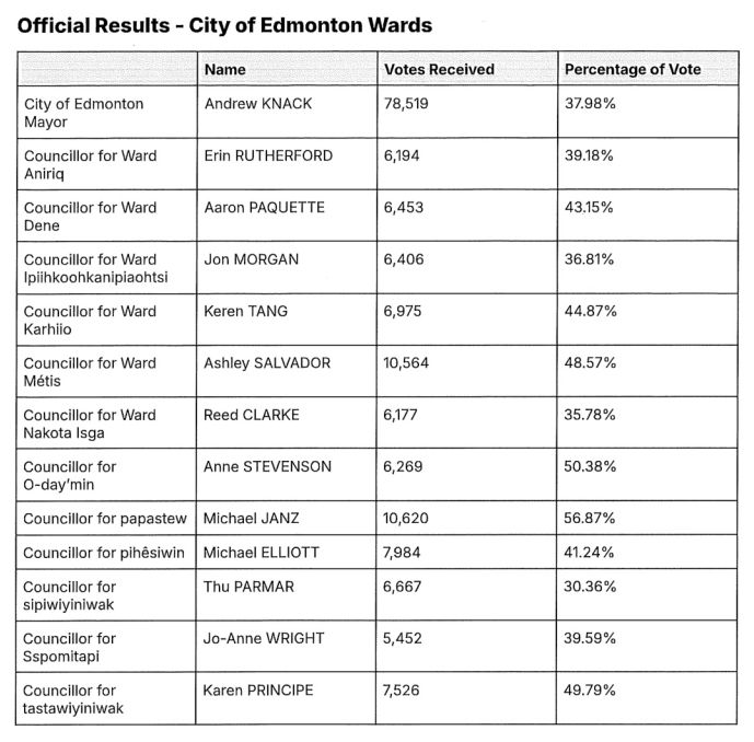 Meet the 4 rookies joining Edmonton city council as final vote numbers ...
