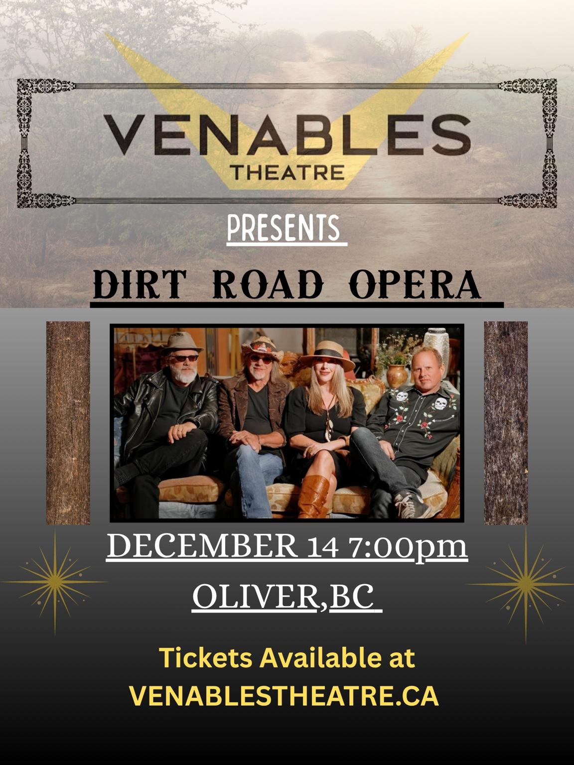 Dirt Road Opera Live at The Venables Theatre - GlobalNews Events