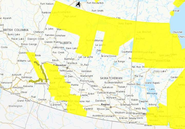 Meteorologists warn Alberta travel could be tricky, up to 30 cm of snow ...