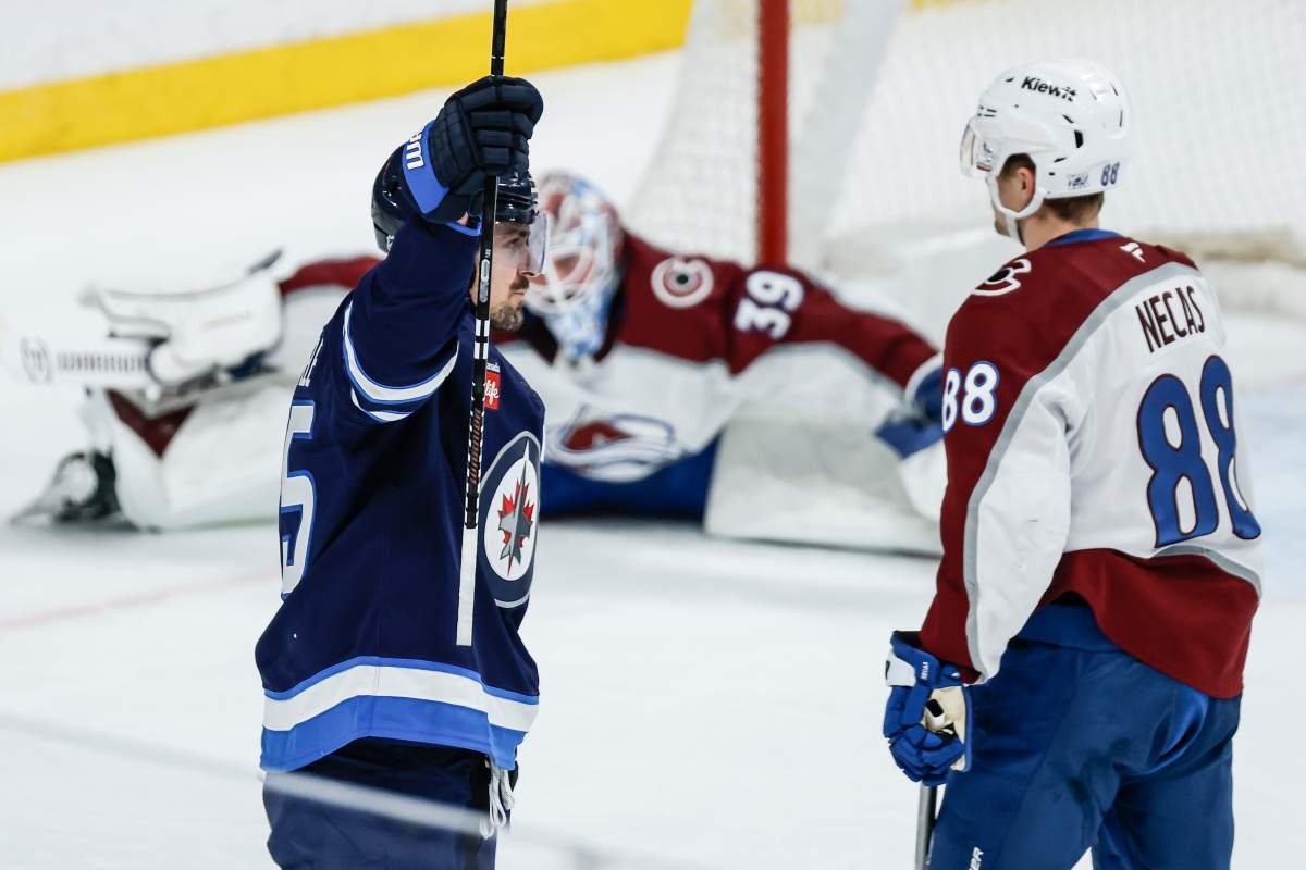 Scheifele scores twice on milestone night but Winnipeg Jets fall 3-2 to ...