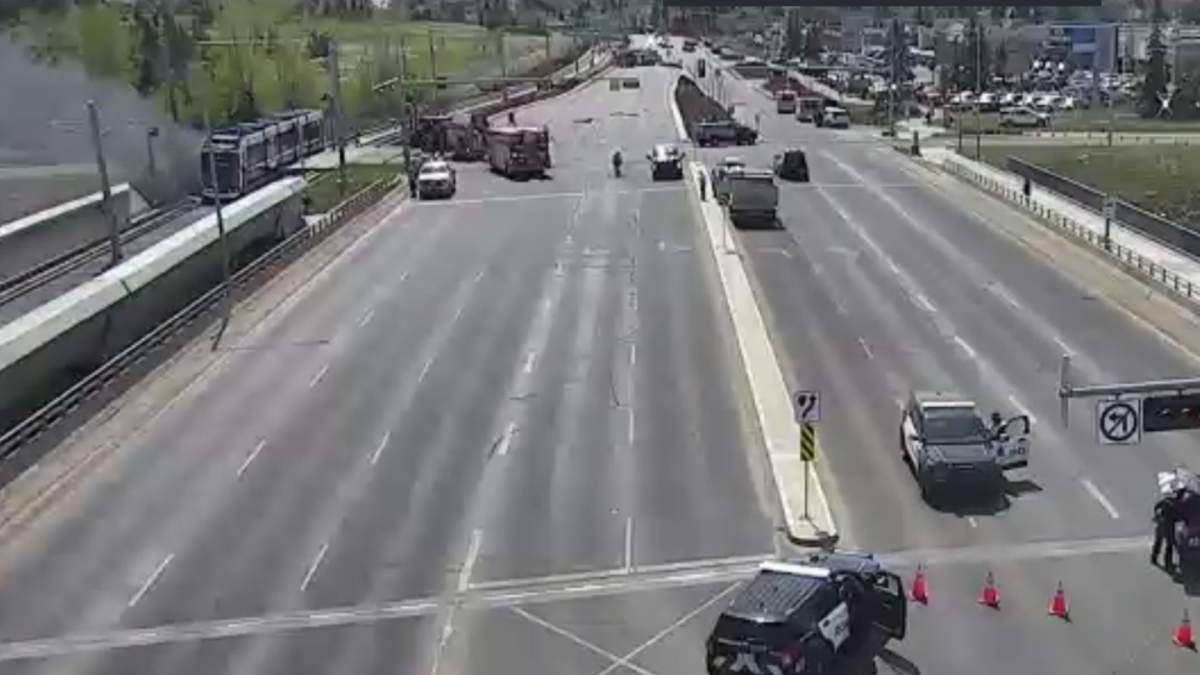 Fiery collision between Tesla and Valley Line LRT sends 1 to hospital ...