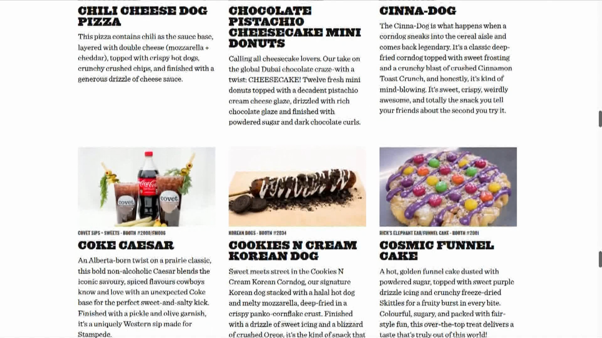 Calgary Stampede unveils long list of ‘outrageous’ midway foods for ...